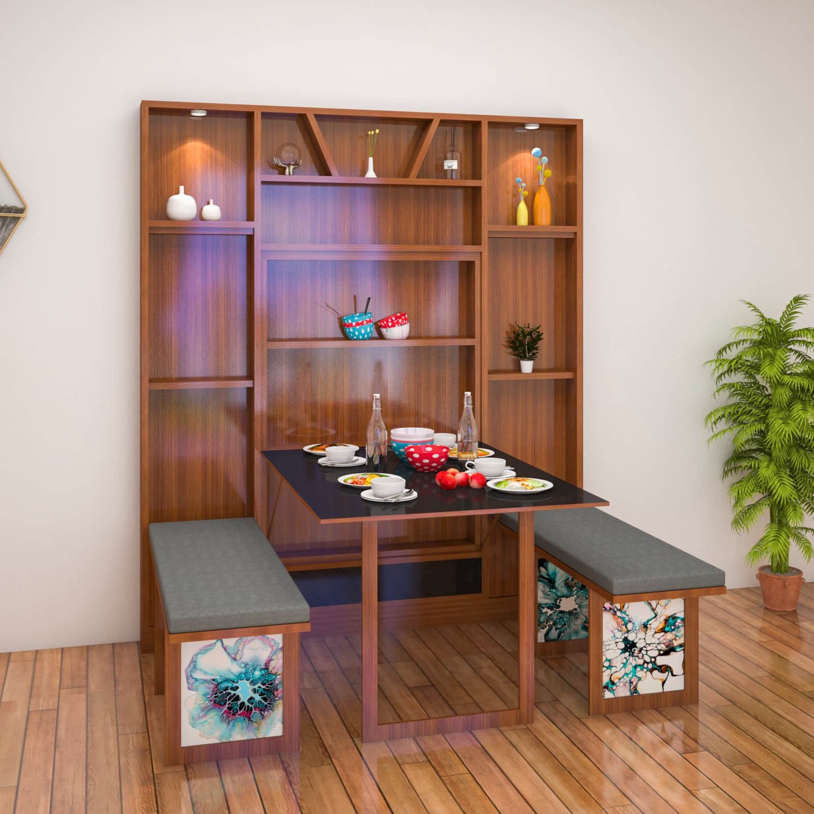 Buy Multi-functional Dining Set With Slim Design get up to @ 70% OFF at ...