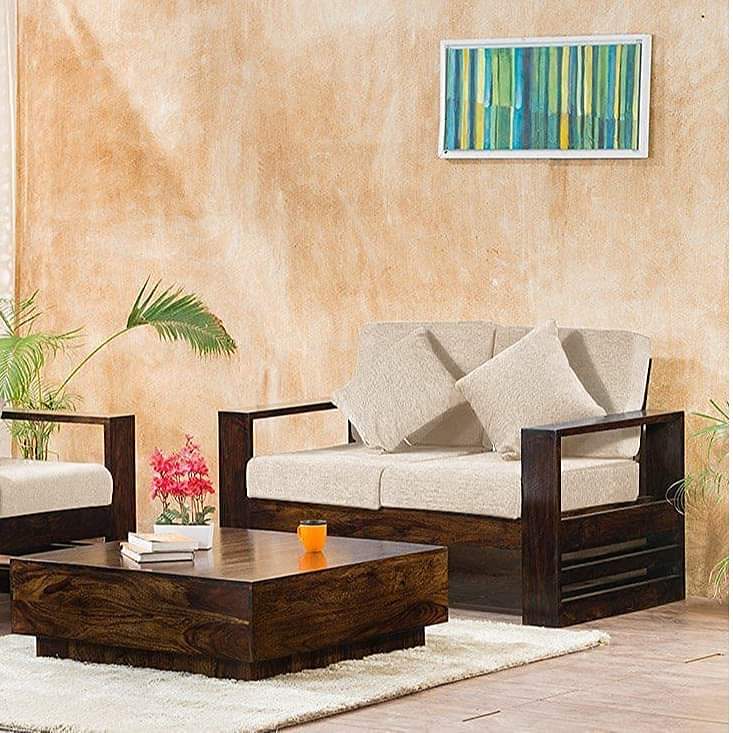 Buy Wooden 4 Seater Sofa Set at lowest price i.e. upto 70 off at ApkaInterior